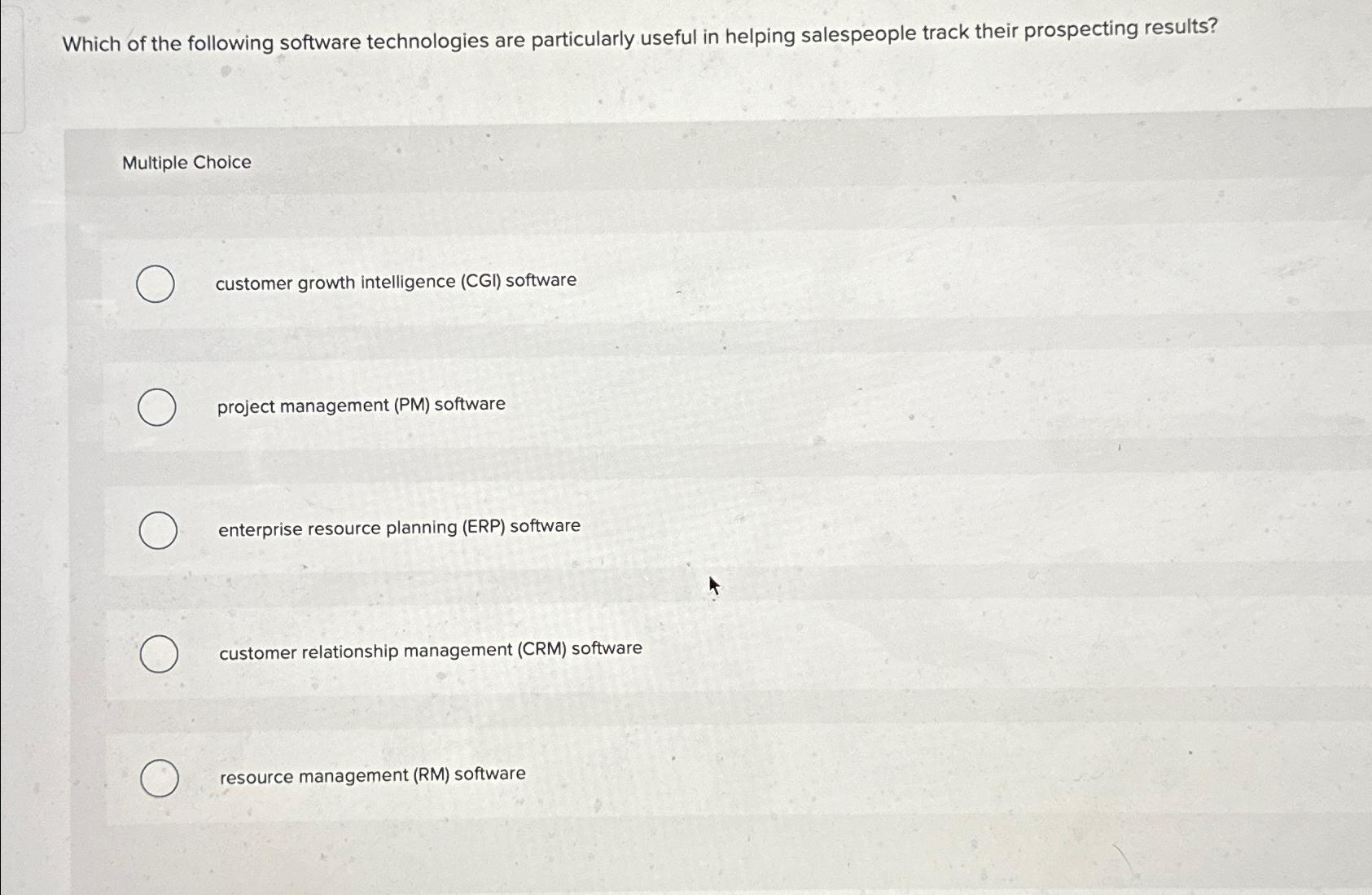 Solved Which of the following software technologies are | Chegg.com