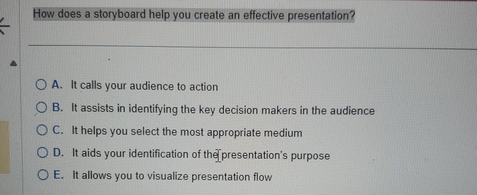 Solved How does a storyboard help you create an effective | Chegg.com