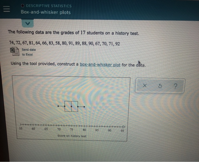 Solved O Descriptive Statistics Box And Whisker Plots The