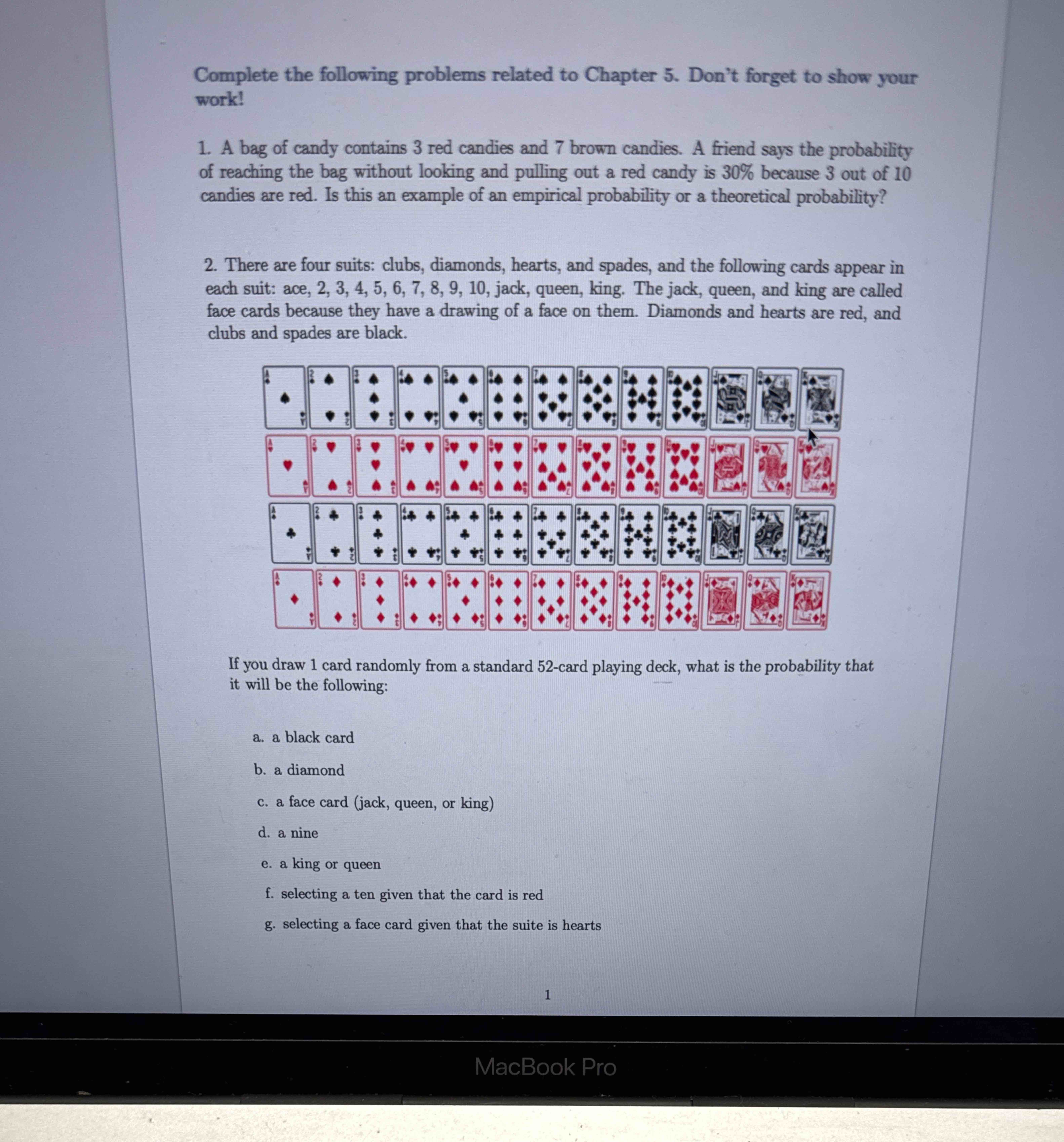 Solved Complete the following problems related to Chapter 5. | Chegg.com