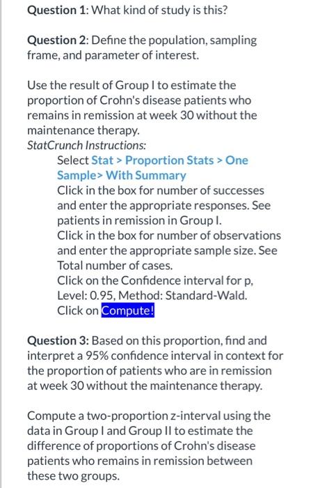 Solved \r\n\r\n\r\nQuestion 2: Define the population, | Chegg.com