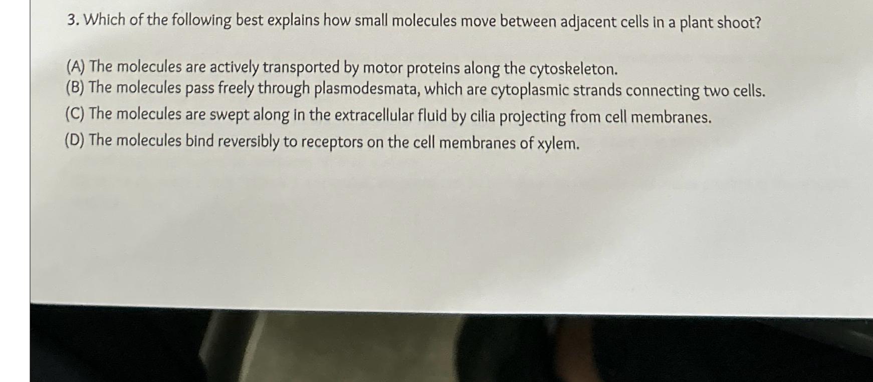 Solved Which of the following best explains how small | Chegg.com