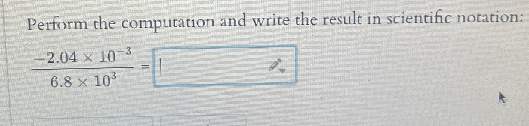 Solved Perform the computation and write the result in | Chegg.com