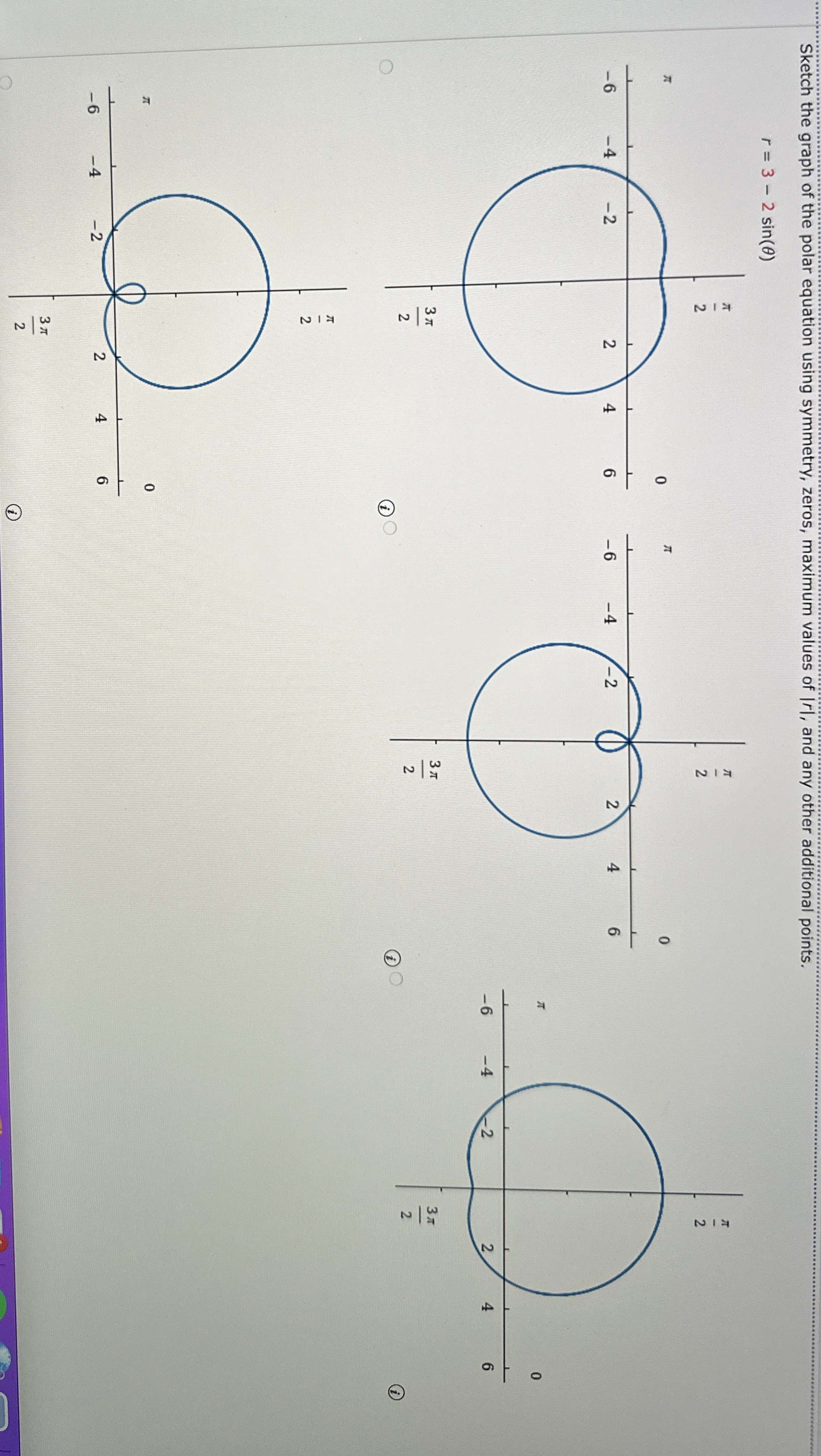 Solved Sketch the graph of the polar equation using | Chegg.com