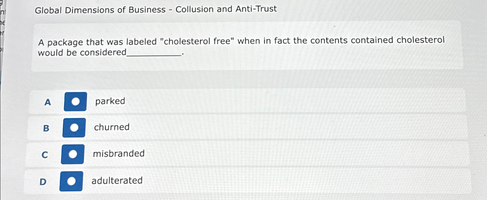 Solved Global Dimensions of Business - ﻿Collusion and | Chegg.com