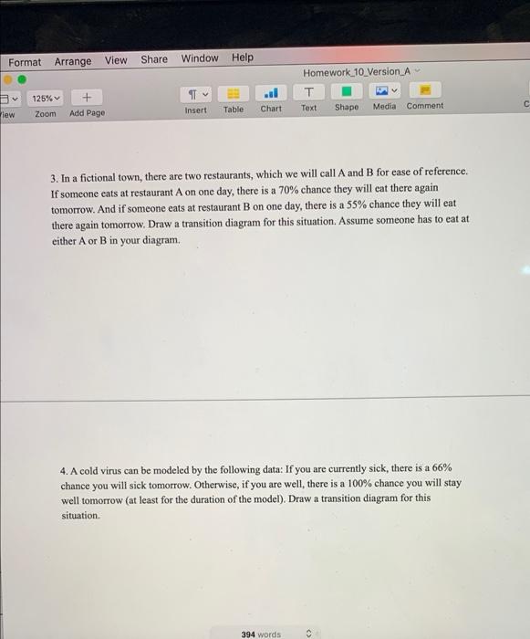 Solved t Format Arrange View Share Window Help 126 Zoom | Chegg.com