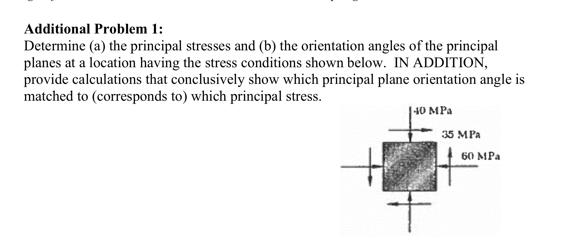 Solved Additional Problem 1:Determine (a) ﻿the principal | Chegg.com