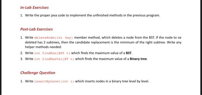 Solved Solve in lap, post lap and Challenge by completing | Chegg.com