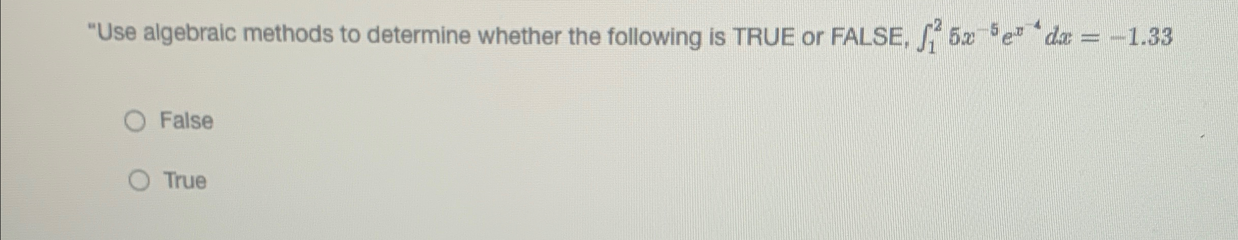 Solved "Use algebraic methods to determine whether the | Chegg.com