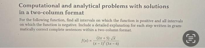Solved find all intervals on which the function is positive | Chegg.com