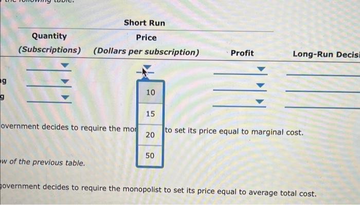 Solved Consider the only electric company in a small town, | Chegg.com