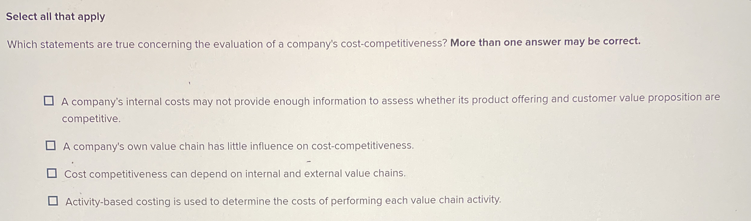 Solved Select all that applyWhich statements are true | Chegg.com