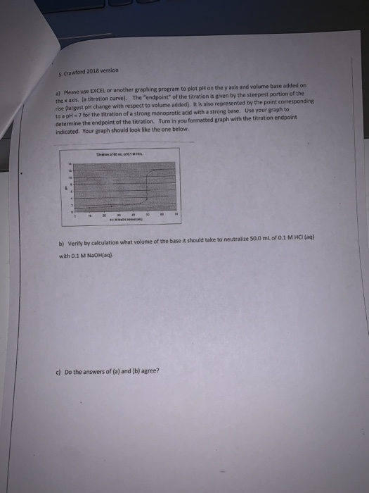 Solved S Crawford 2018 version Name EXPERIMENT 4 Pre-Lab | Chegg.com