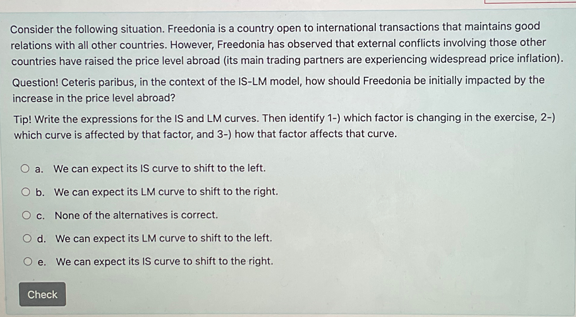 Solved Consider the following situation. Freedonia is a | Chegg.com