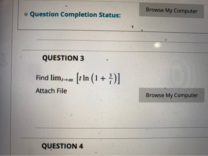 Solved Browse My Computer Question Completion Status: | Chegg.com