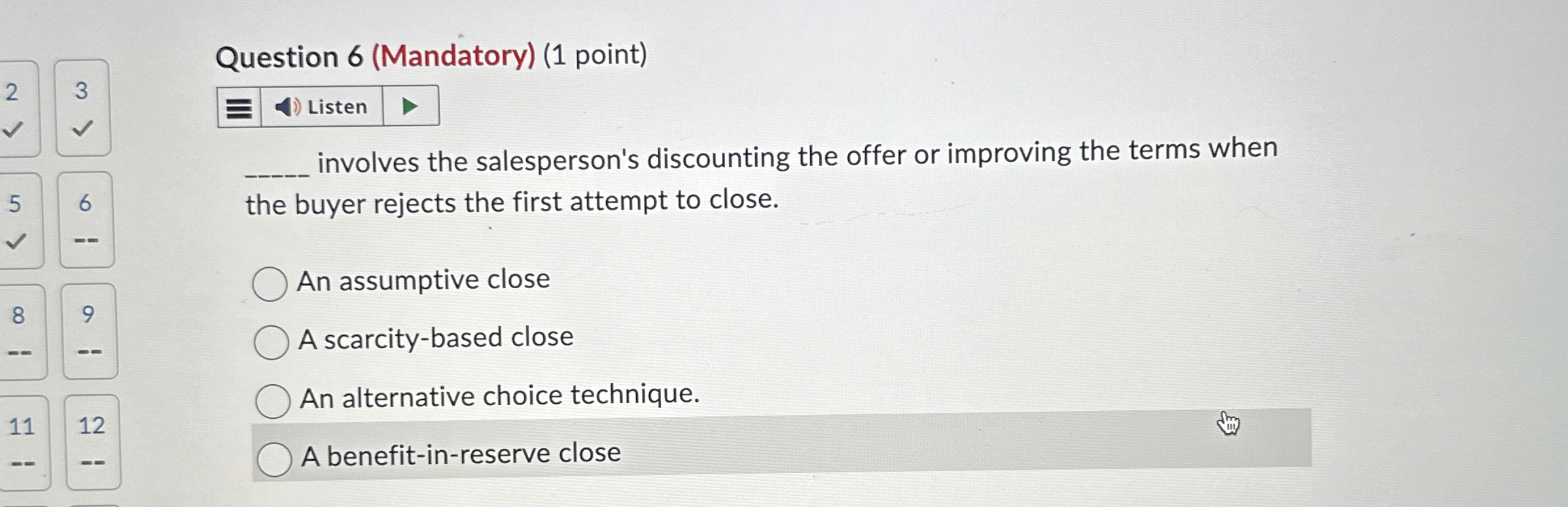 Solved Question 6 (Mandatory) (1 ﻿point)3 q, ﻿involves the | Chegg.com