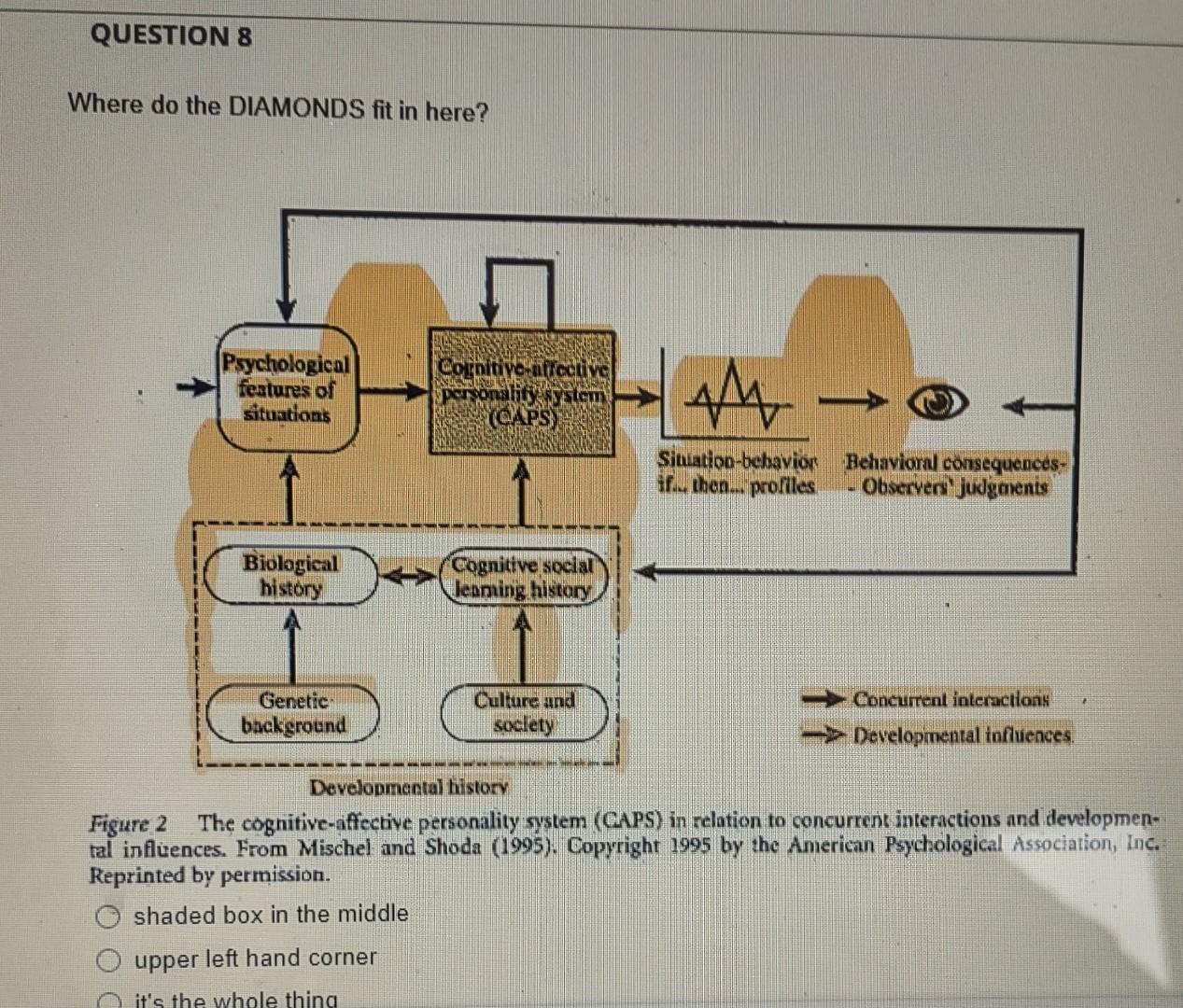 Solved QUESTION 8 Where do the DIAMONDS fit in here? | Chegg.com