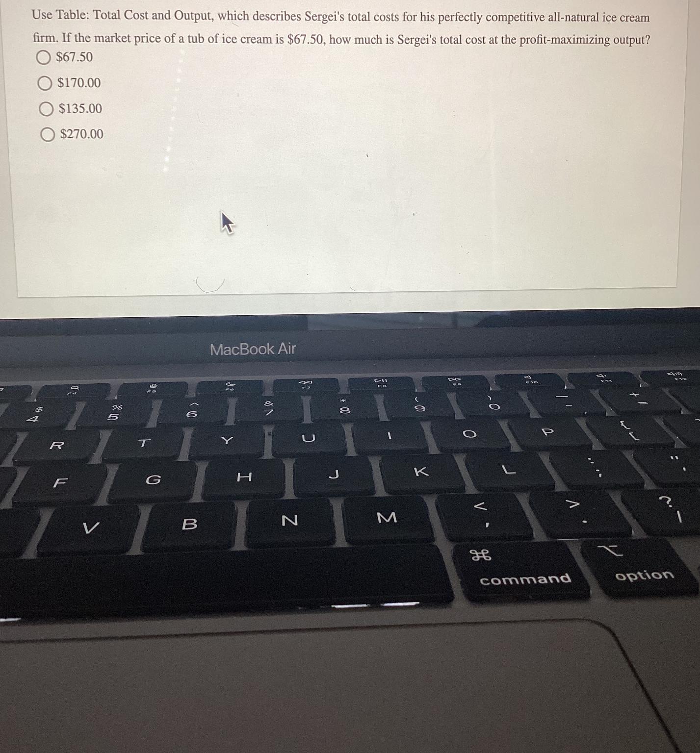 Solved Use Table: Total Cost and Output, which describes | Chegg.com