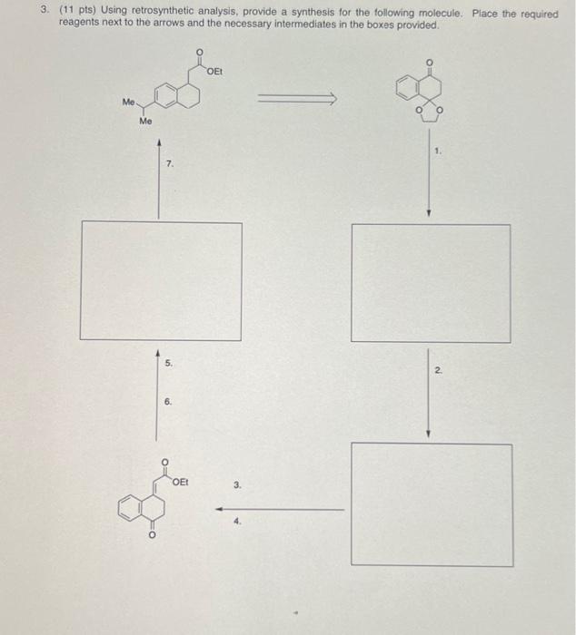 using retro synthetic analysis, provide a synthesis | Chegg.com