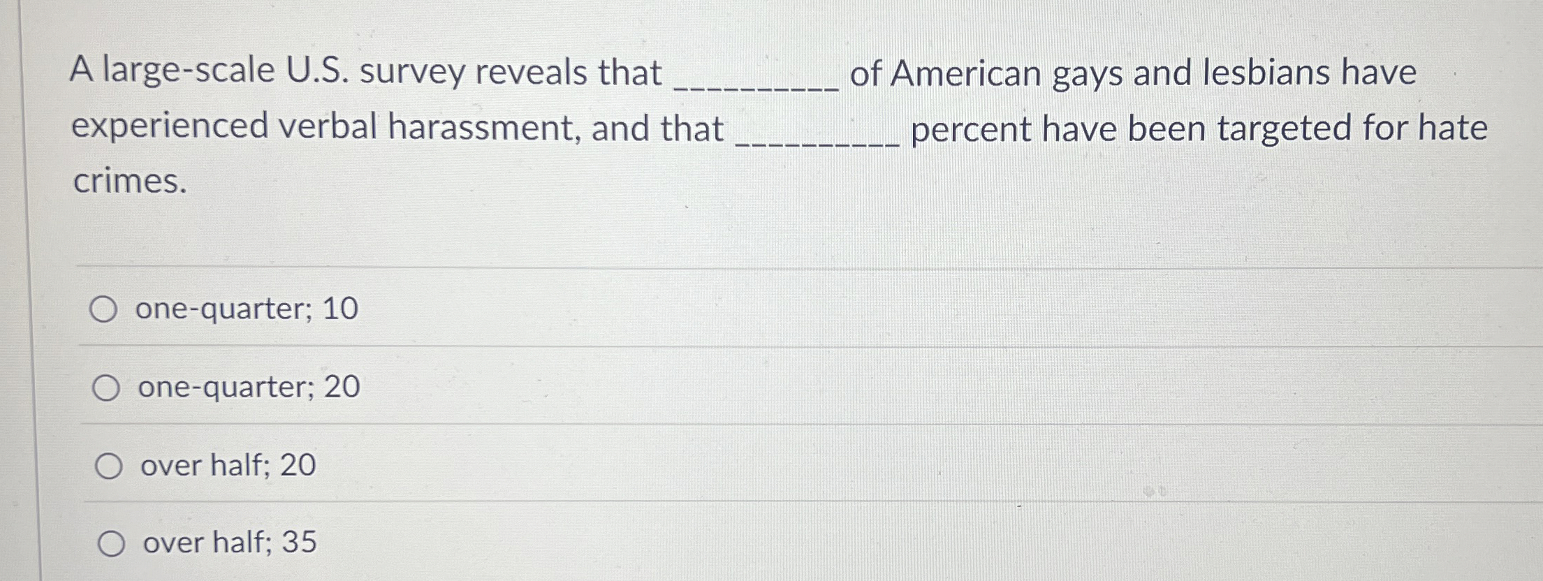 Solved by an EXPERT A large-scale U.S. ﻿survey reveals that of American | Chegg.com
