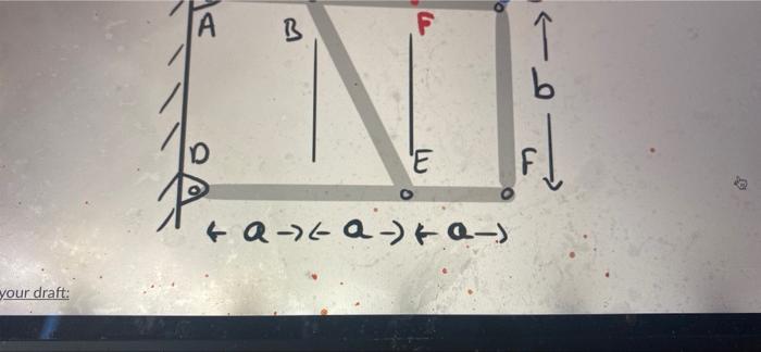 Solved 30 points total A frame made of 4 parts is submitted | Chegg.com