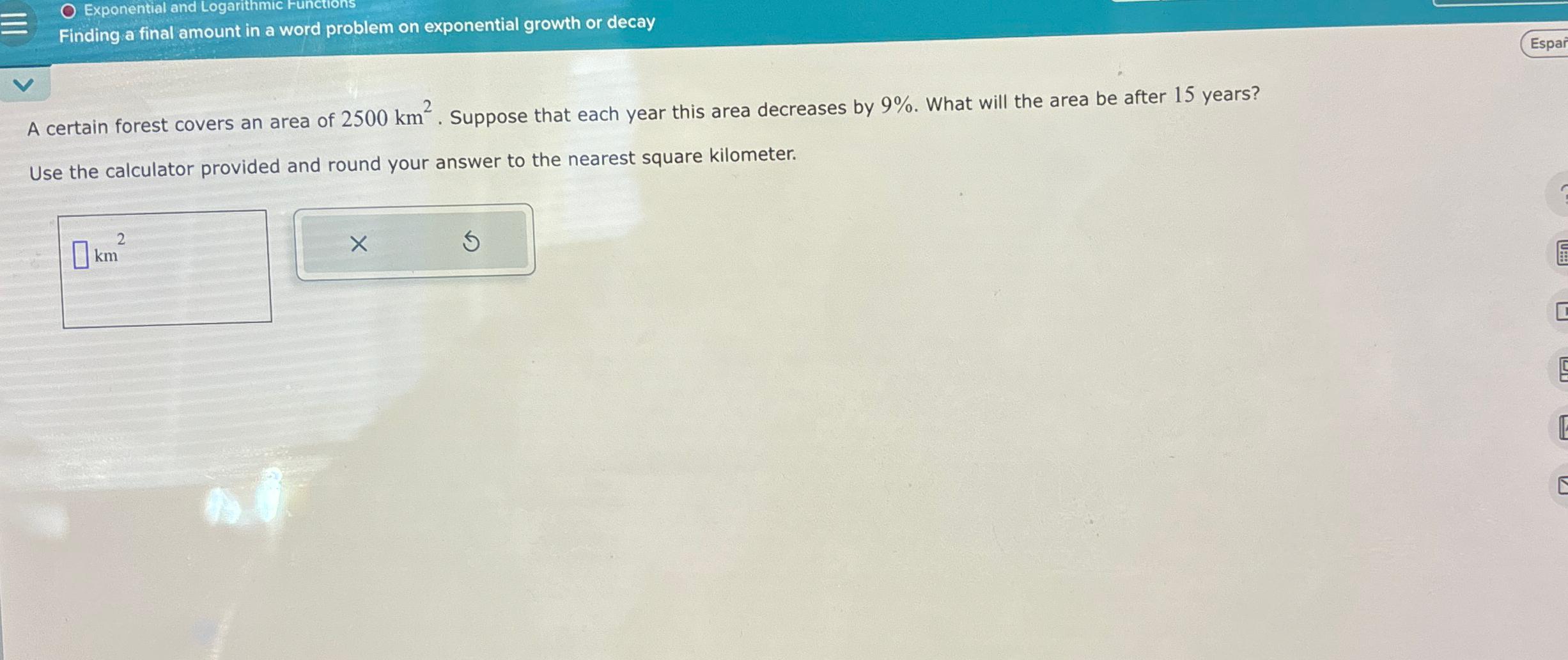Solved Exponential and Logarithmic FunctionsFinding a final | Chegg.com