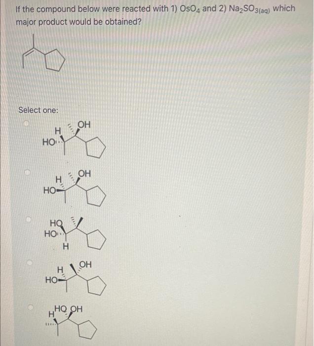 Solved Which 3-step process would convert the reactant to | Chegg.com