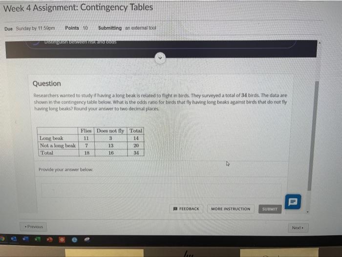 Solved Week 4 Assignment: Contingency Tables Due Sunday by | Chegg.com
