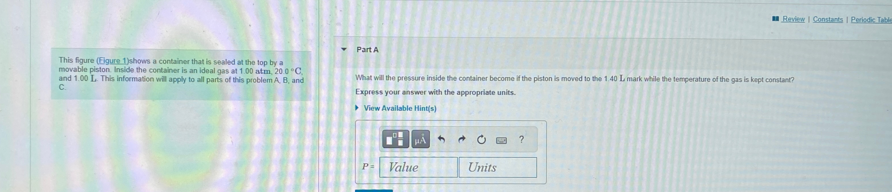 Solved Review I Constants | ﻿Periodic TablePart AThis figure | Chegg.com
