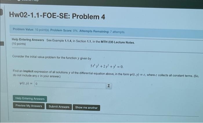 Solved Hw02-1.1-FOE-SE: Problem 4 Problem Value: 10 points). | Chegg.com