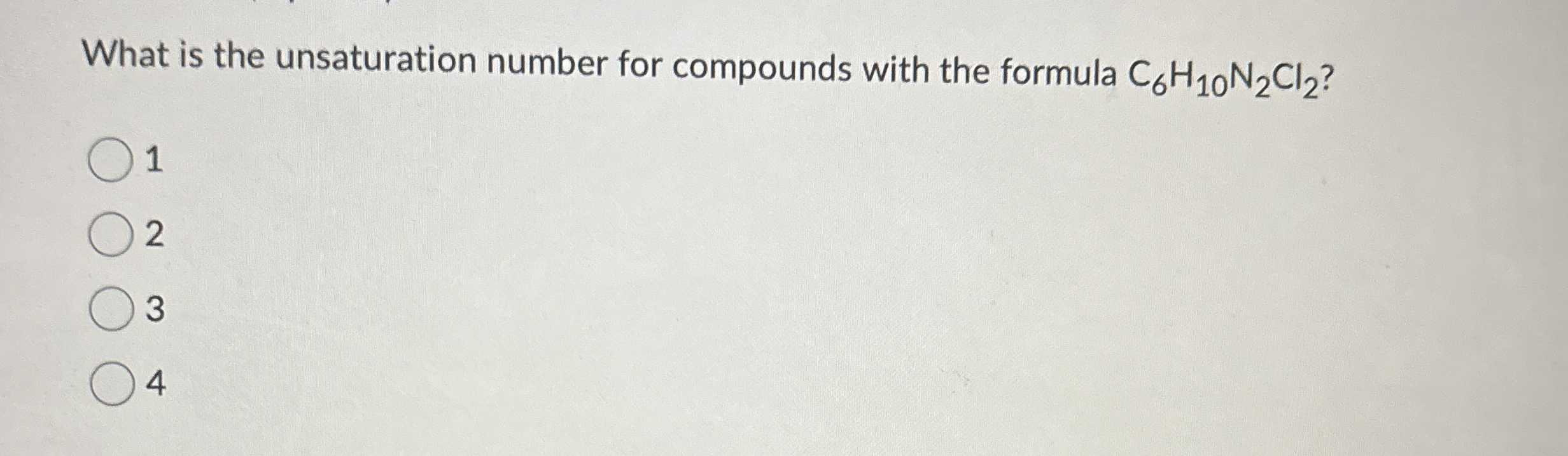 High Quality SOLUTION What is the unsaturation number for compounds with | Chegg.com