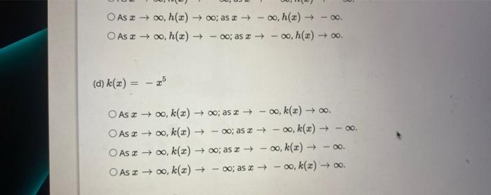 Solved F X −x8 As X→∞ F X →∞ As X→−∞ F X →∞ As