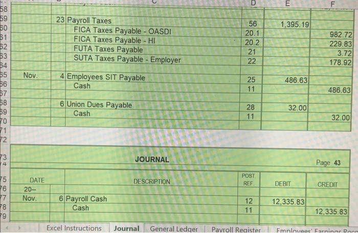 Excel Instructions CAUTION: Read Appendix A for | Chegg.com