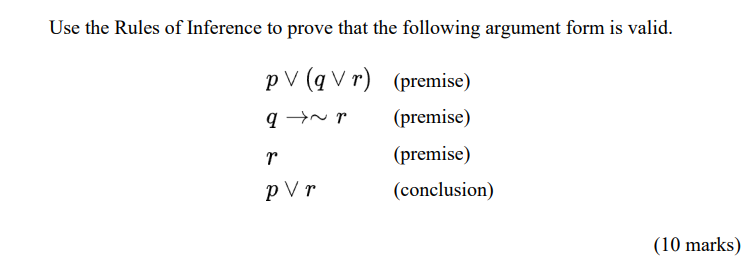 Solved Use the Rules of Inference to prove that the | Chegg.com