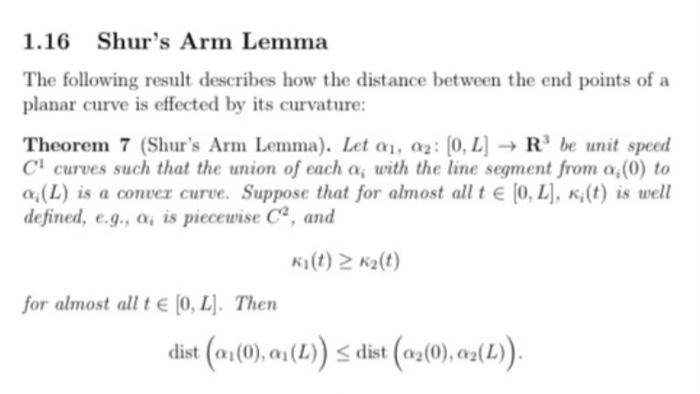 Exercise 9. Prove the four vertex theorem for convex | Chegg.com