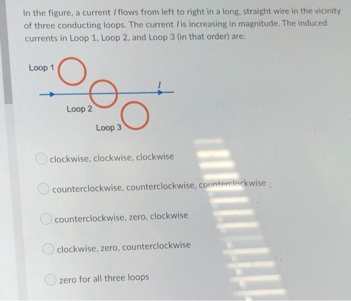 Solved In the figure, a current I flows from left to right | Chegg.com