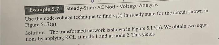 Solved Steady-State AC Node-Voltage Analysis Use the | Chegg.com
