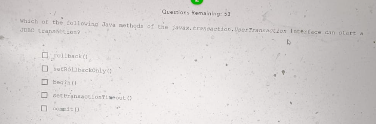 Solved Which of the following Java methods of the | Chegg.com