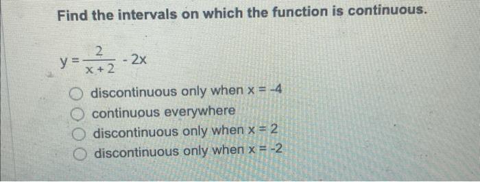 Solved Find the intervals on which the function is | Chegg.com
