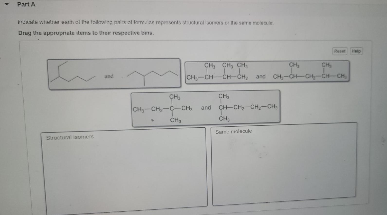 Solved Part A Indicate whether each of the following pairs | Chegg.com