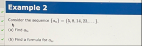 Solved Example 2Consider the sequence | Chegg.com