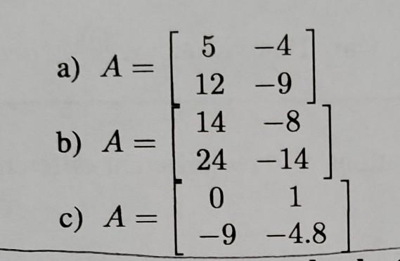Solved 3) Find by hand calculations the eigenvalues and | Chegg.com