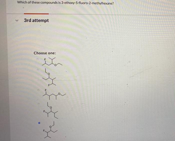 Solved Which of these compounds is | Chegg.com