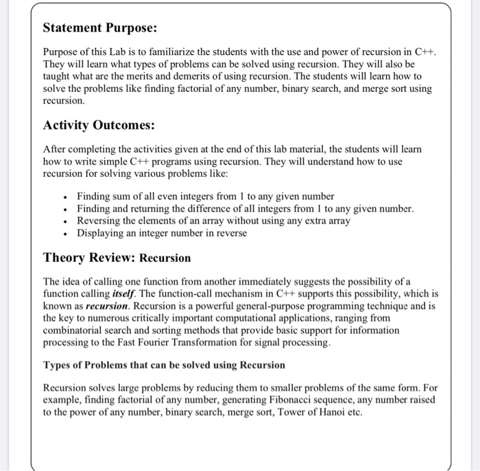 Solved Statement Purpose: Purpose of this Lab is to | Chegg.com