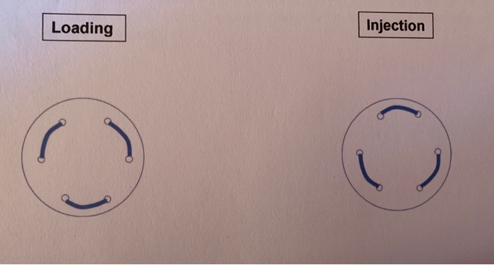 Solved Sketch the following six point injection valves for | Chegg.com