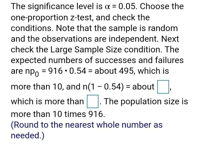 Solved The significance level is a = 0.05. Choose the | Chegg.com