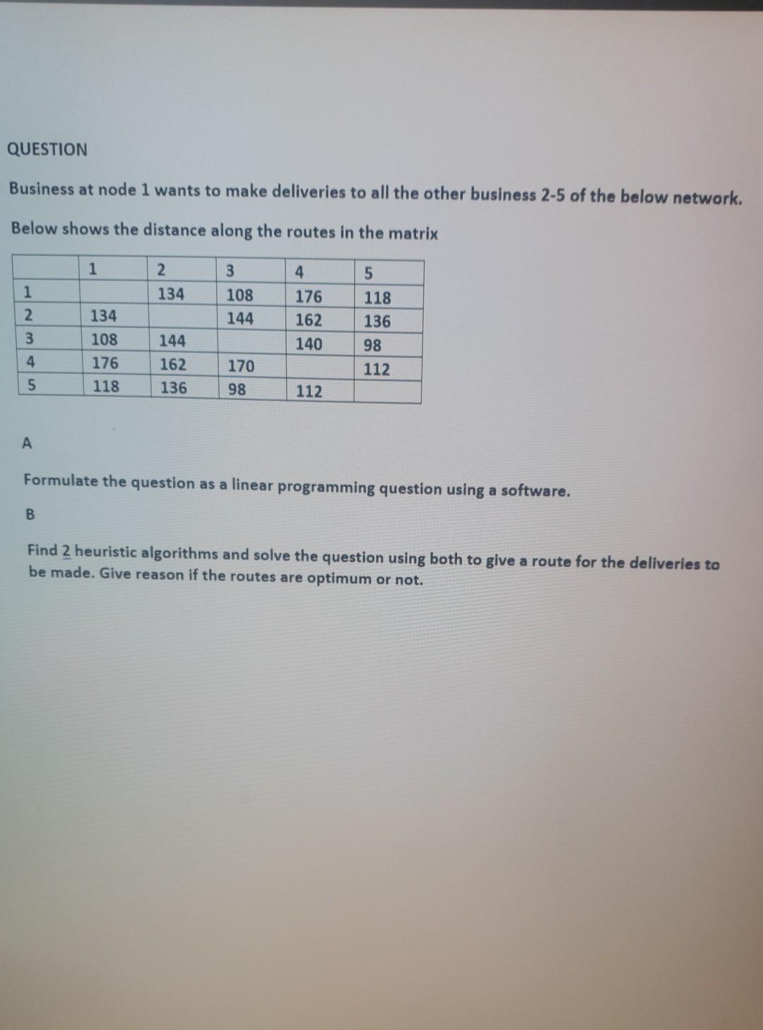 Solved Solve part one of this question using excel solver | Chegg.com