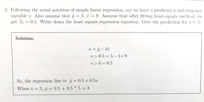 Solved 3. Following the usual notation of simple linear | Chegg.com