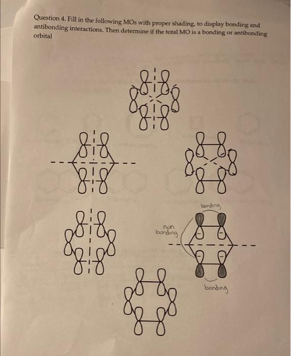 Solved Question 4. Fill in the following MOs with proper | Chegg.com