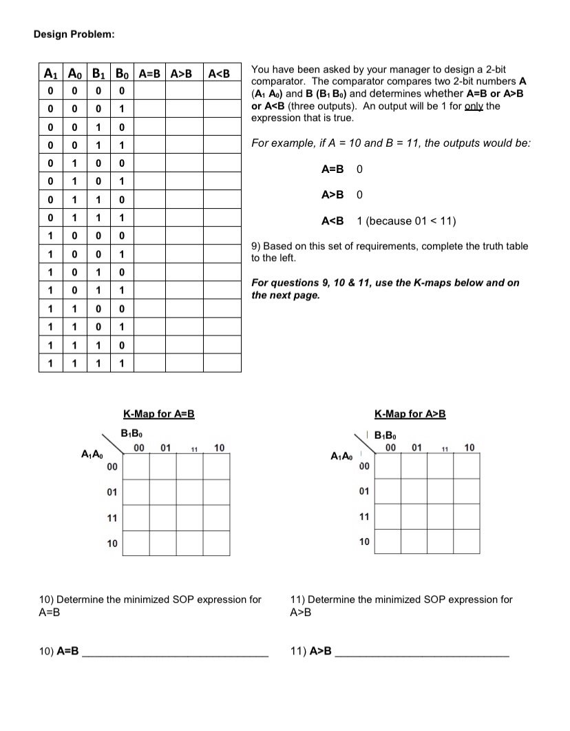 Solved Design Problem:You have been asked by your manager to | Chegg.com